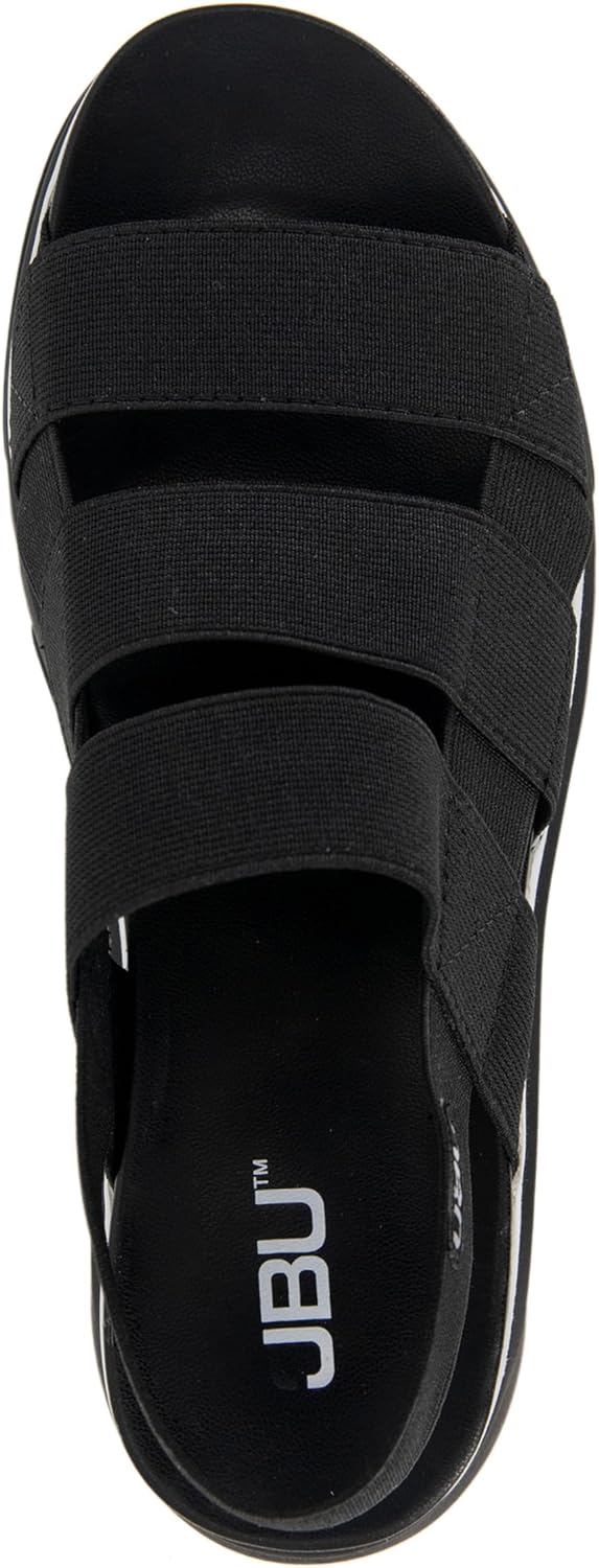 JBU by Jambu Women’s Ava Sandal(Black) - Jambu