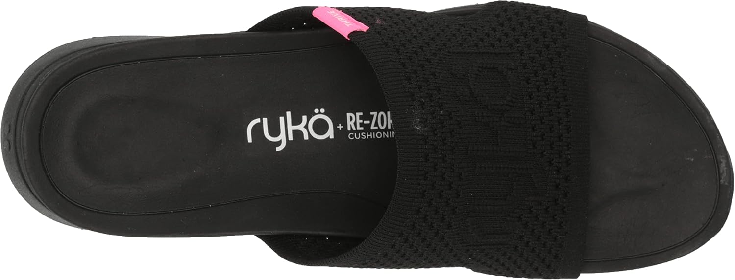 Ryka Women’s Thrive Recovery Slide Sandal(Black) - Rykä