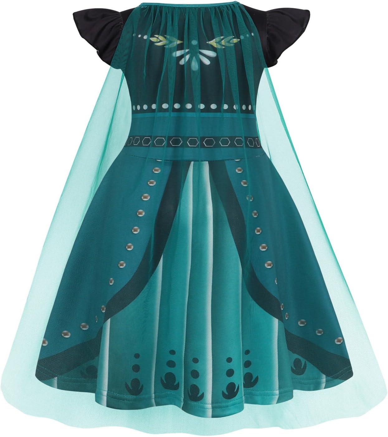 WonderBabe Princess Dress With Cape Girls Halloween Birthday Party ...