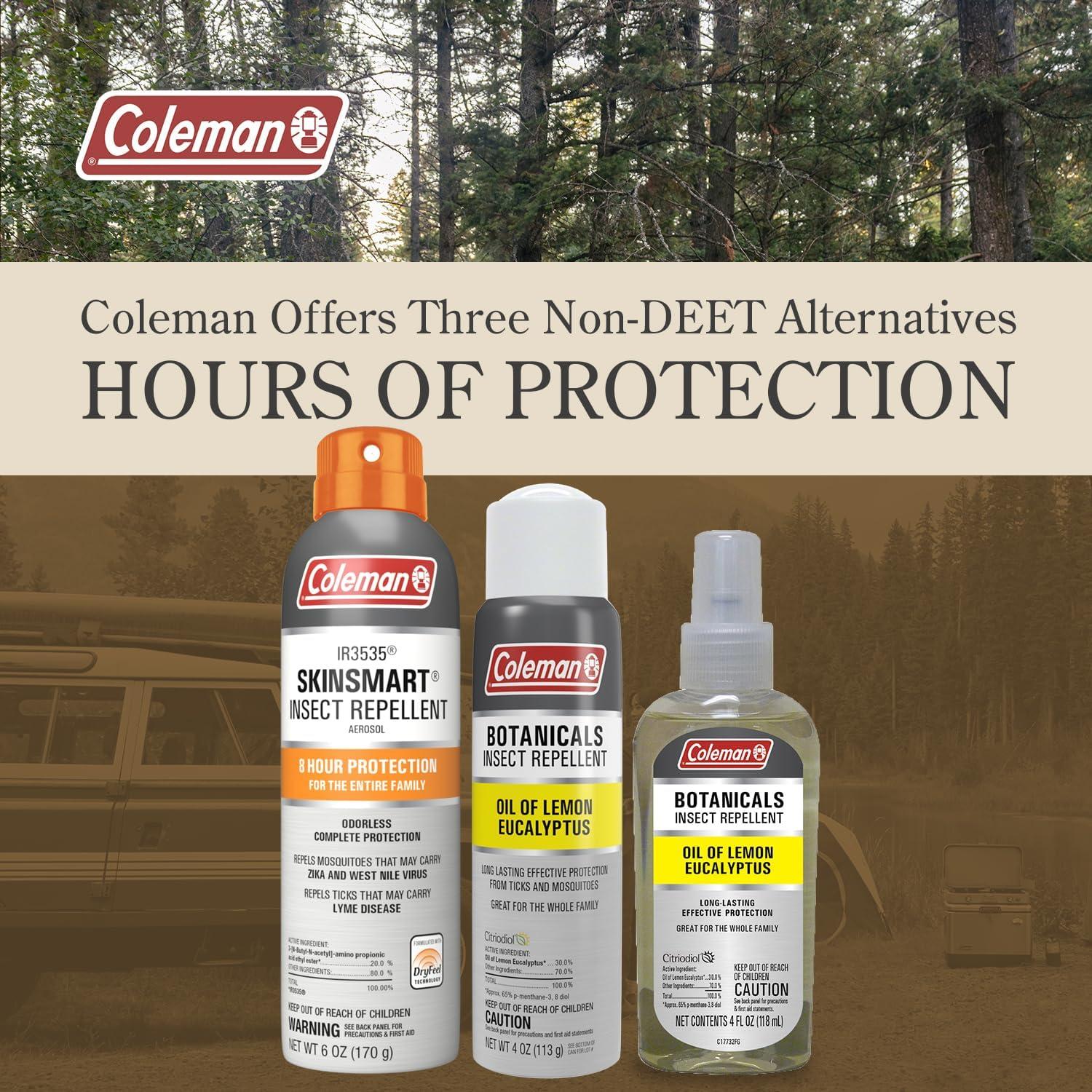 Coleman SkinSmart DEET Free Insect Repellent Spray – 6 oz(Skinsmart 6 ...