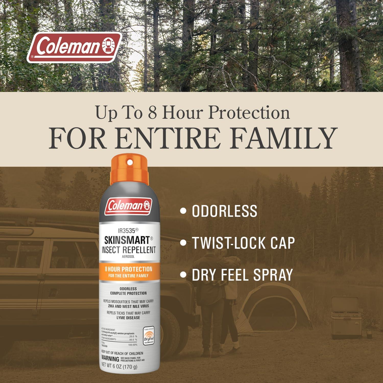 Coleman Skinsmart Insect Repellent Odorless 6 Oz