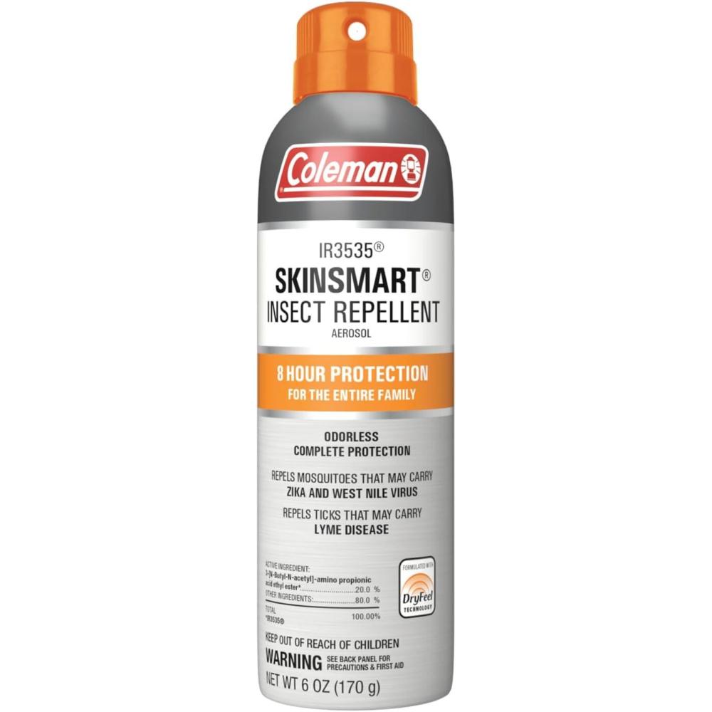 Coleman SkinSmart DEET Free Insect Repellent Spray – 6 oz(Skinsmart 6 ...