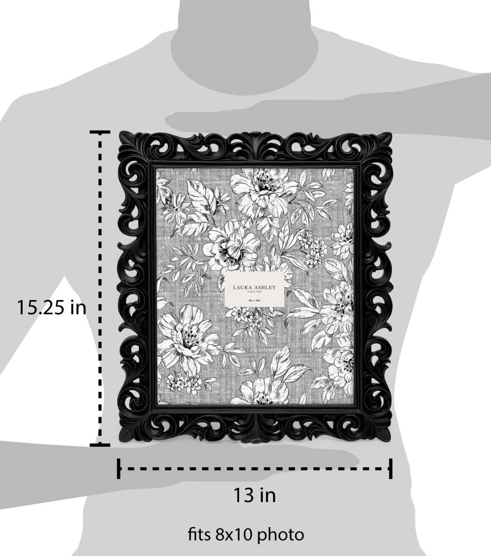 Laura Ashley 2×3 Gold Vintage Inspired Resin Scroll Design Picture ...