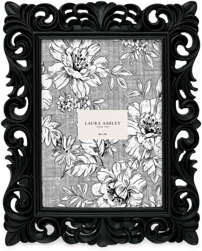 Laura Ashley 2×3 Gold Vintage Inspired Resin Scroll Design Picture ...