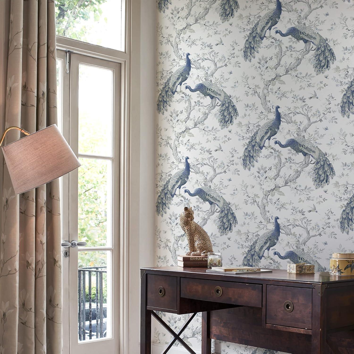 Laura Ashley Belvedere Midnight Wallpaper - Laura Ashley